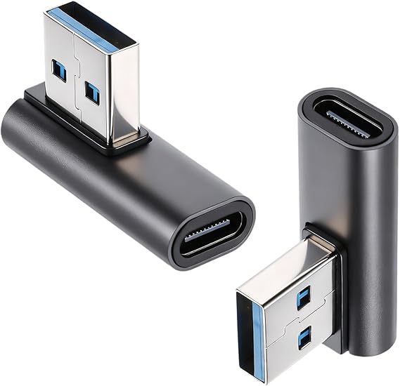 Amazon.com: Jxiwfvl 2 Pack 90 Degree USB C Female to USB A Male Adapter ...