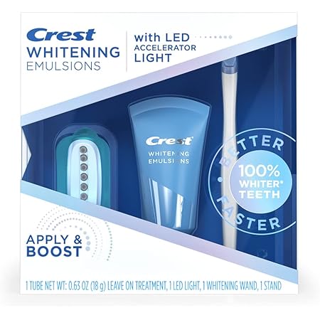 Amazon.com: Crest Whitening Emulsions Leave-on Teeth Whitening Gel Kit ...