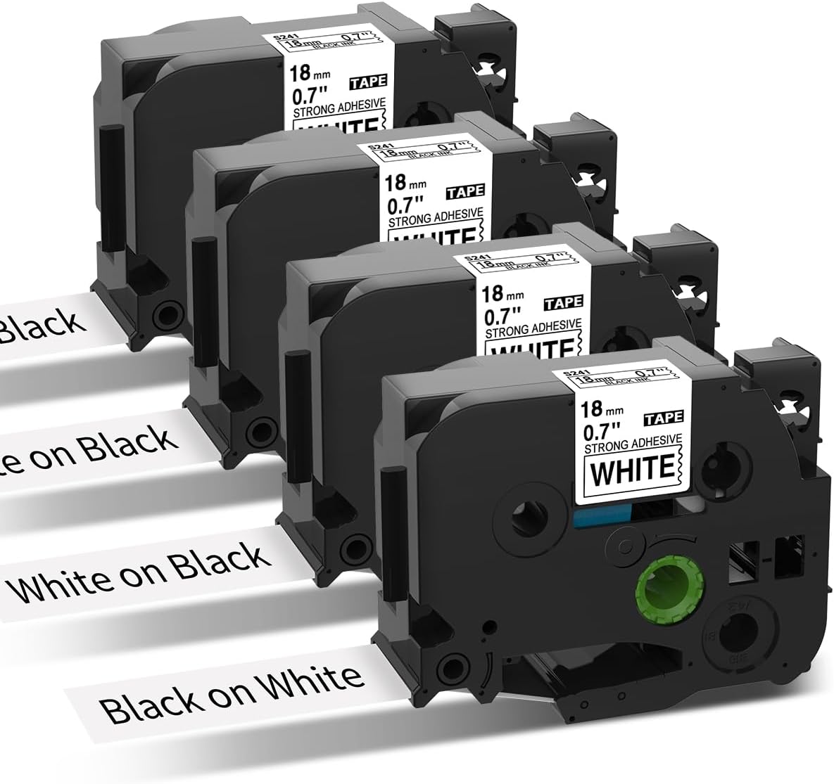 Amazon.com: Buyalot TZ-s241 18mm 3/4"(0.7") Label Tape Replace for P ...