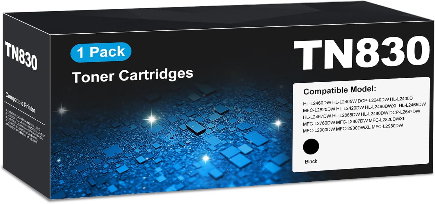 Amazon.com: Compatible TN830 Toner Cartridge Replacement for TN830XL ...