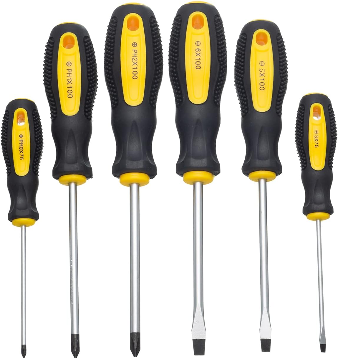 Durable 6pc Screwdriver Set – Chrome Vanadium Steel with Magnetic Tips ...