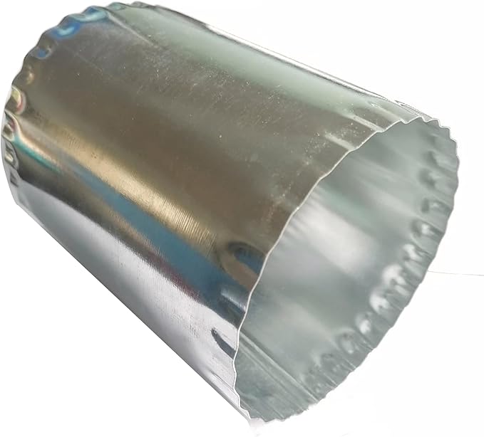 Amazon.com: 4” Dryer Vent Duct Extension Connector with Bead and Crimp ...