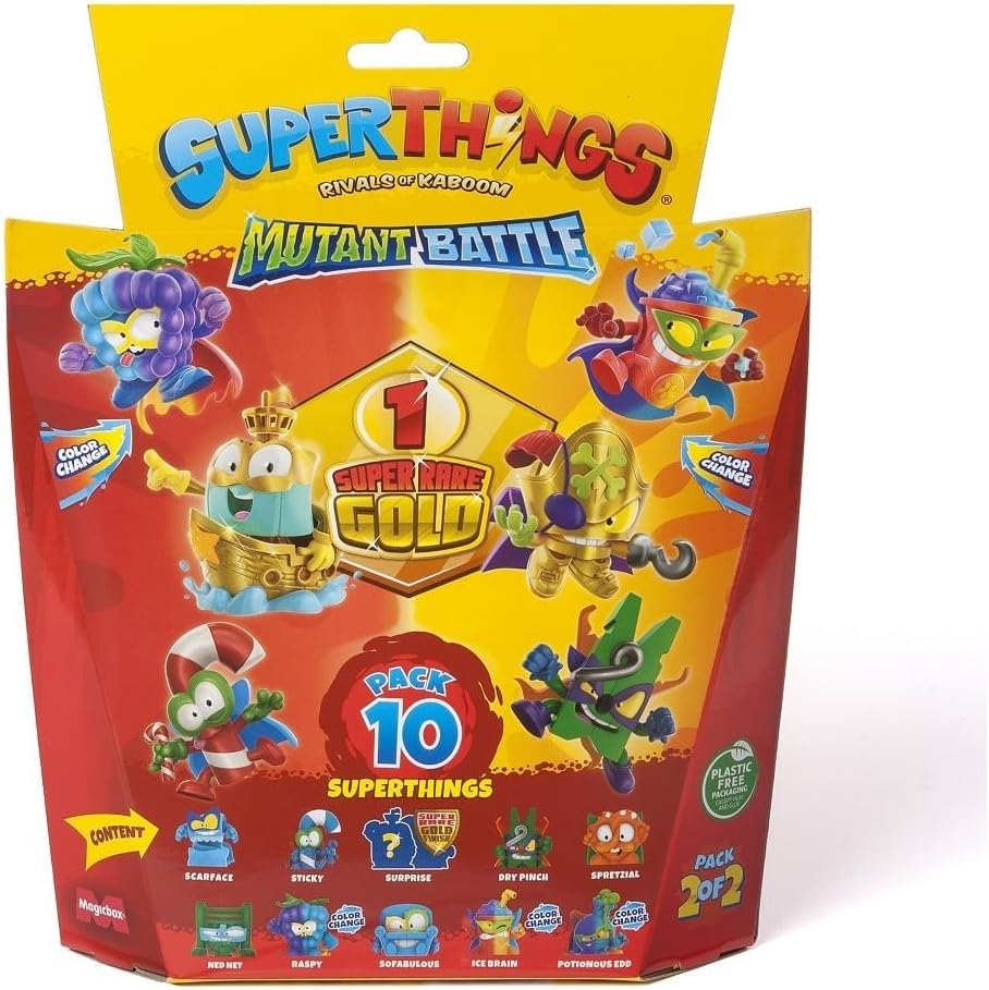 Amazon.com: Superthings Mutant Battle Figures – Pack 10 SuperThings ...
