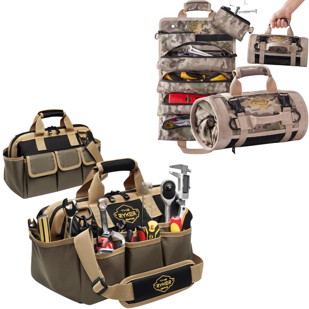 The Ryker Bag Camouflage Tool Organizer W/2 Detachable Pouches—Heavy ...
