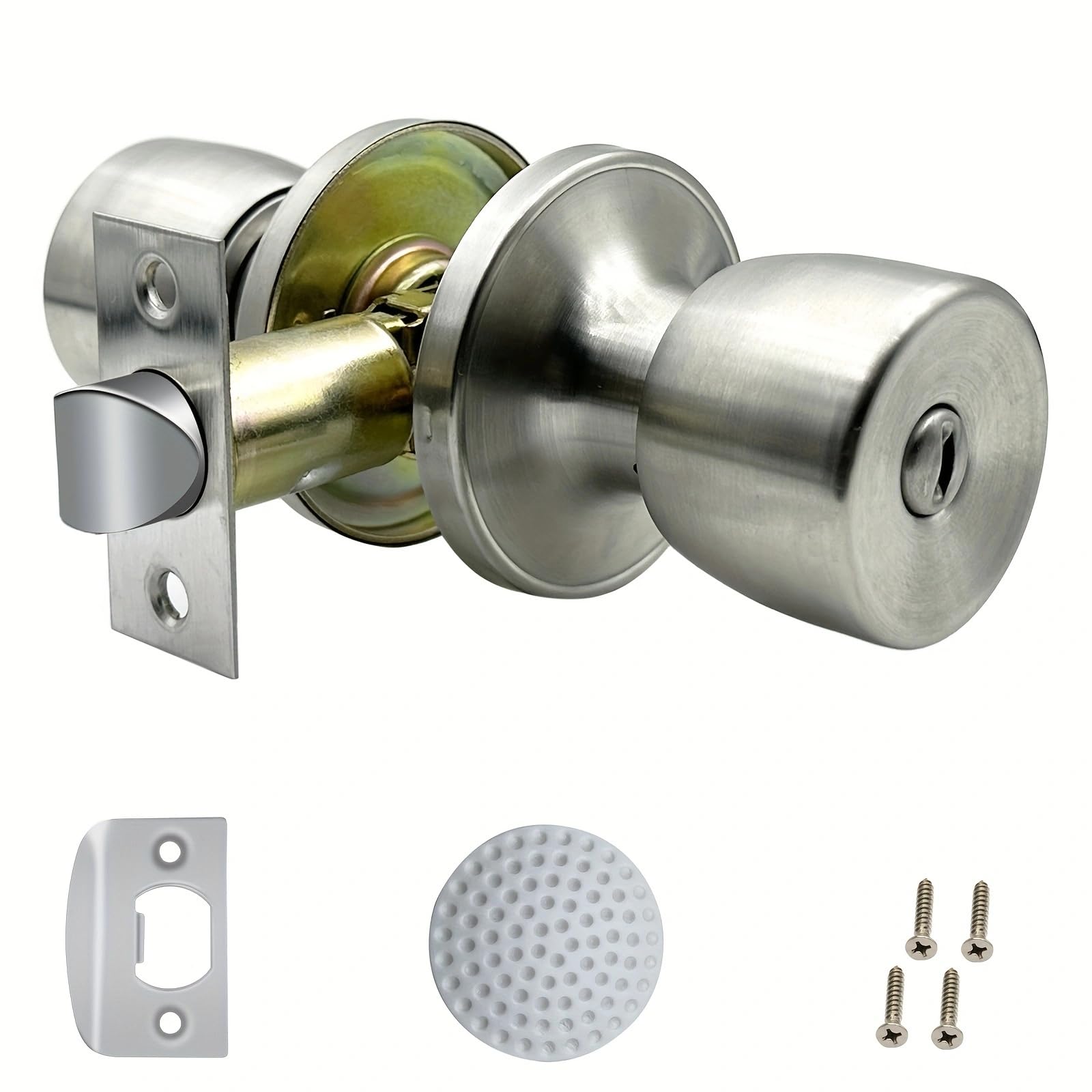 JO.KO Privacy Locking Door Knob, Bedroom with Lock Bathroom Standard ...