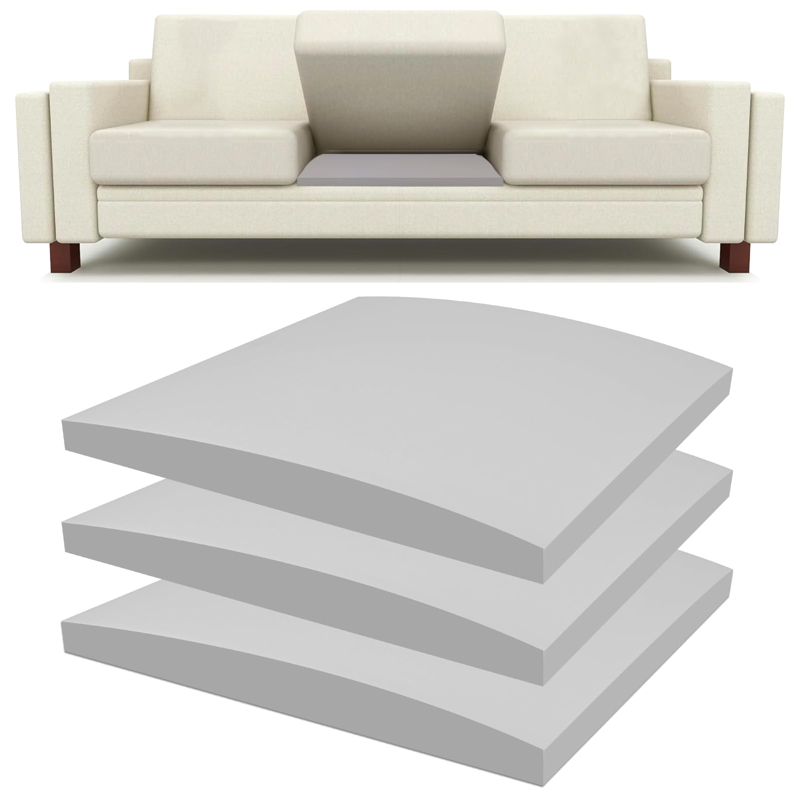 Amazon.com: Lanswood Couch Cushion Support 20" x 20" Couch Cushion ...