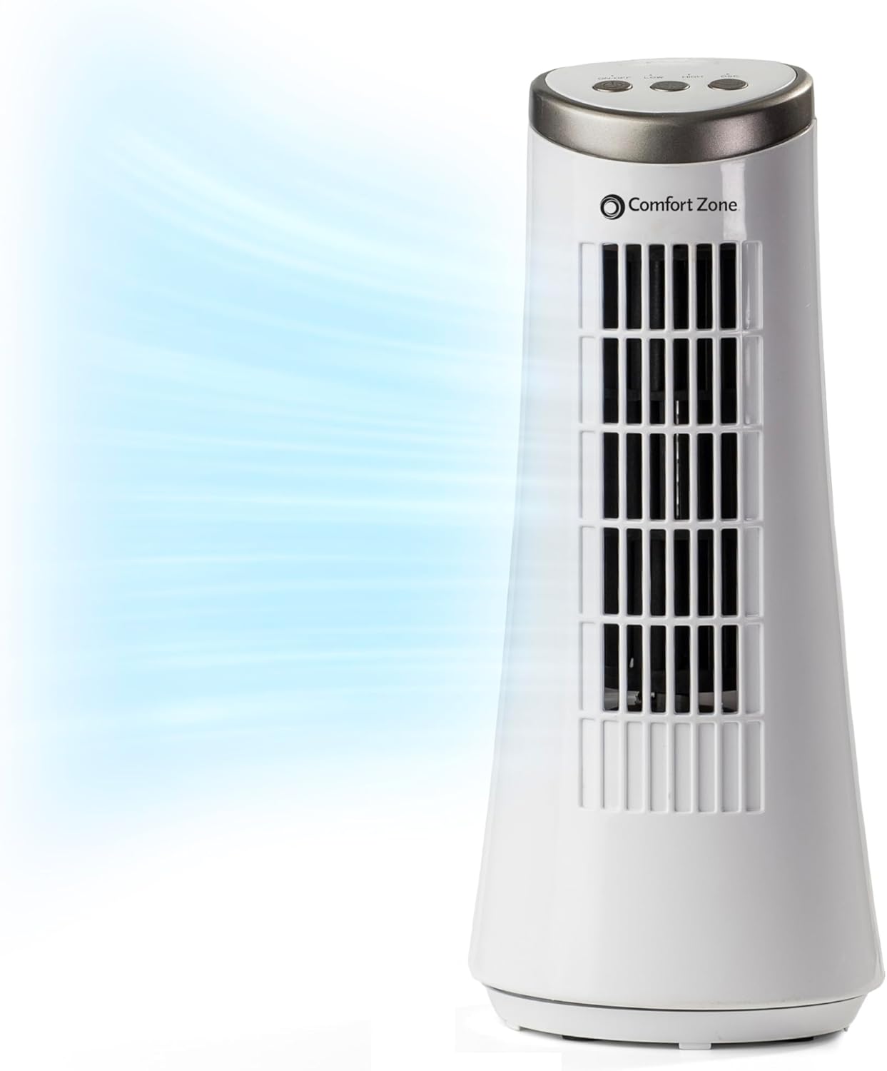 Amazon.com: Comfort Zone Oscillating Desktop Tower Fan with Electronic ...