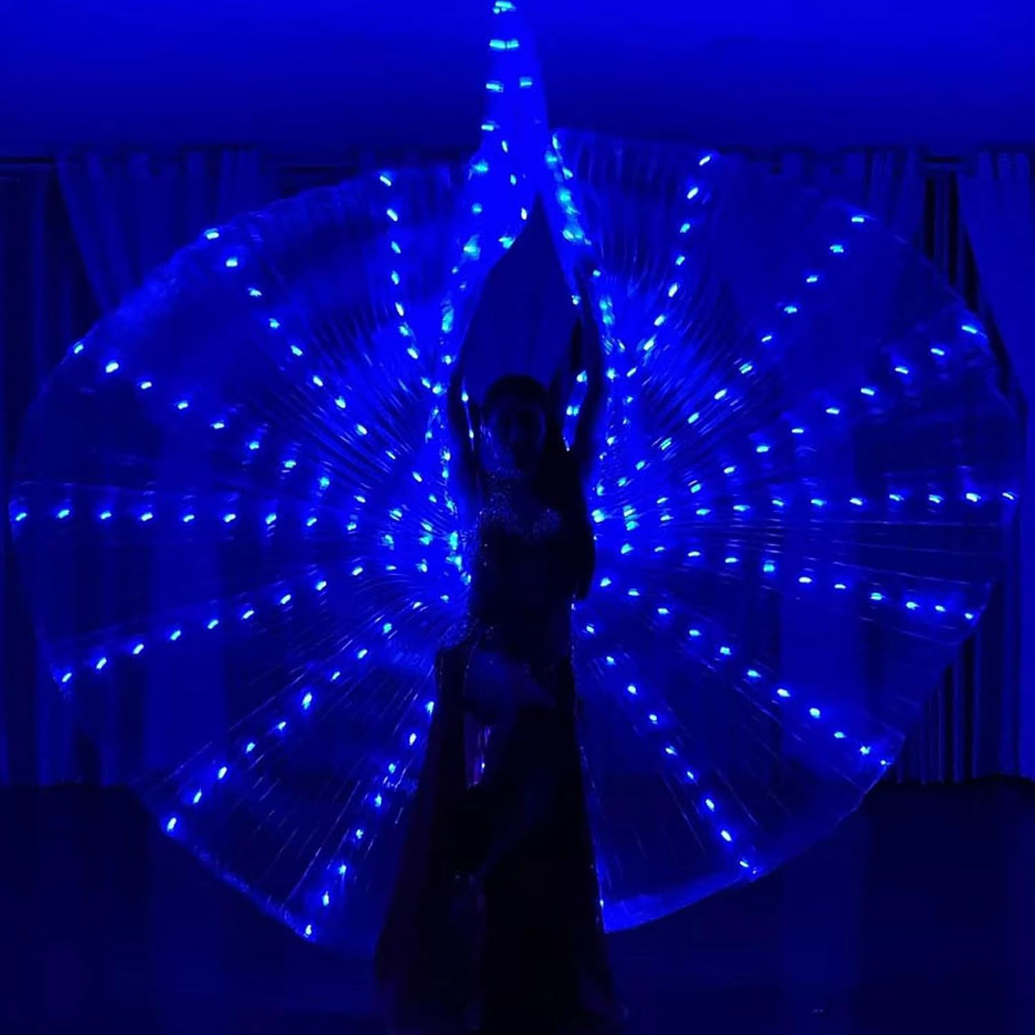 Amazon.com : Janoiuc LED Isis Wings Belly Dance Wings, Colorful LED ...