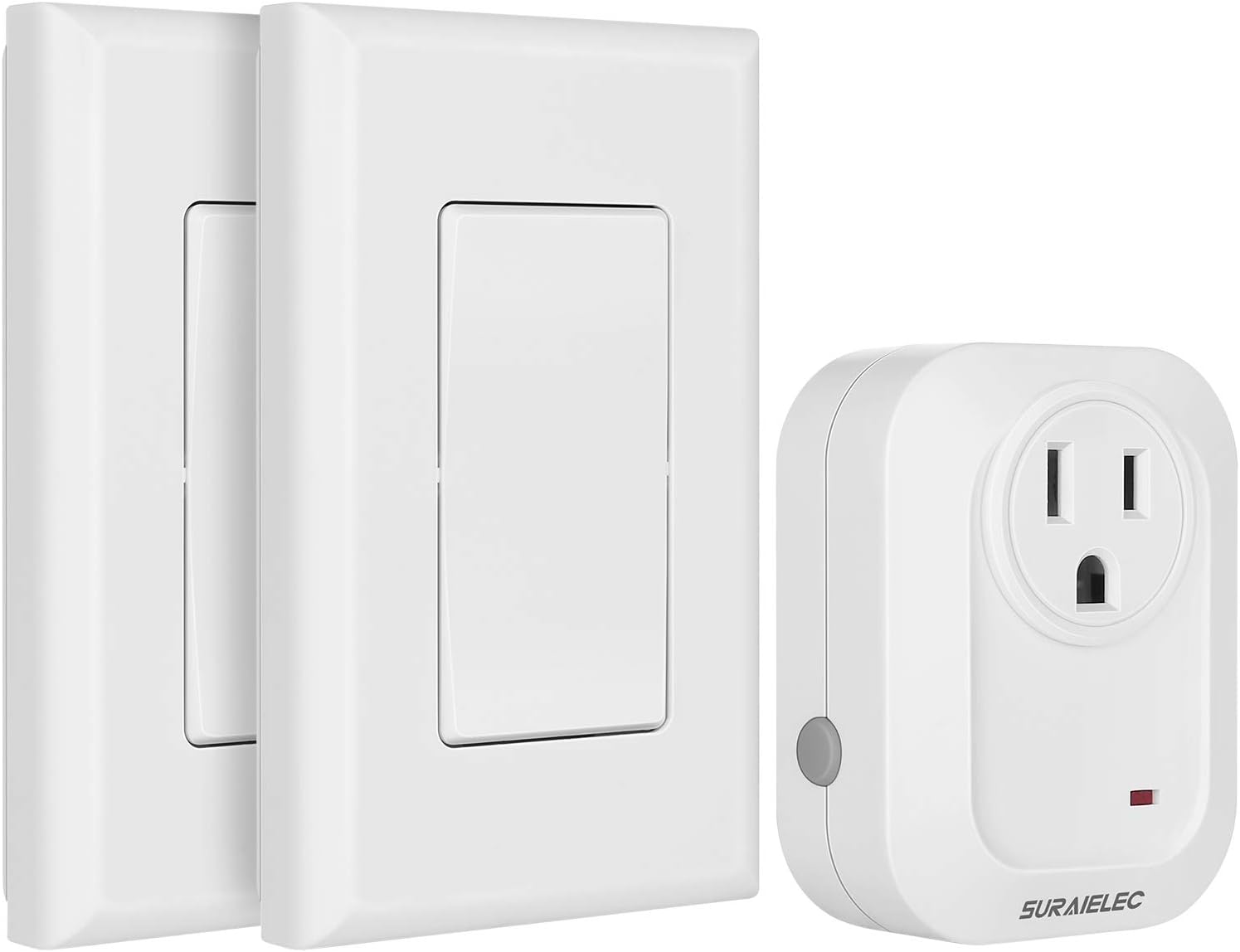 Stanley 37204 3-Pack Wireless Light Switch Remote System, 2 ...