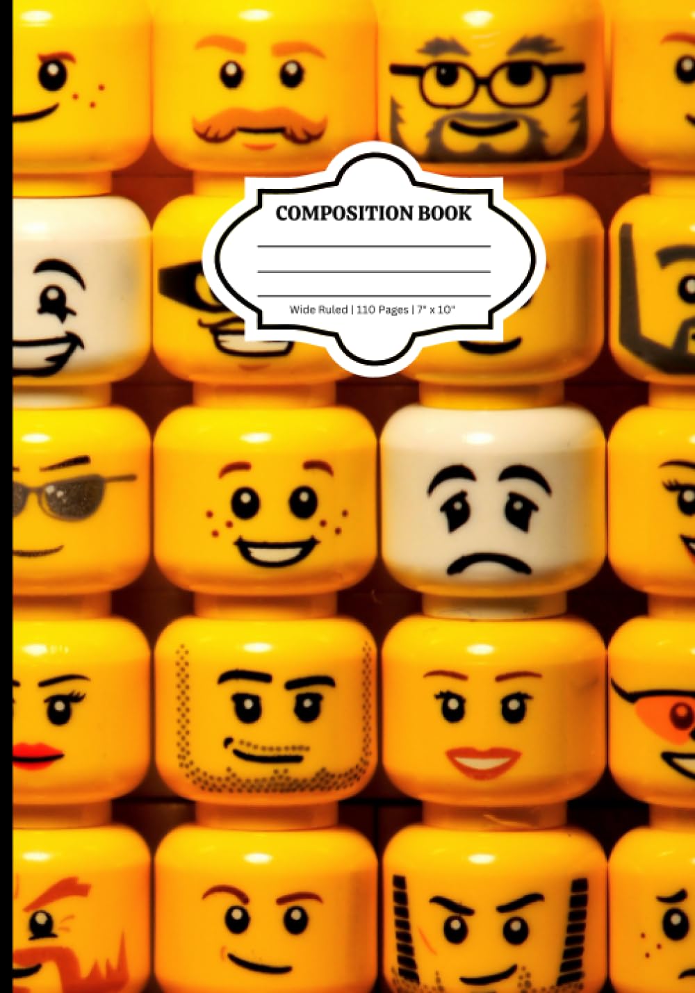 Amazon.com: Legos Wide Ruled Composition Notebook | 7x10 inches | 110 ...