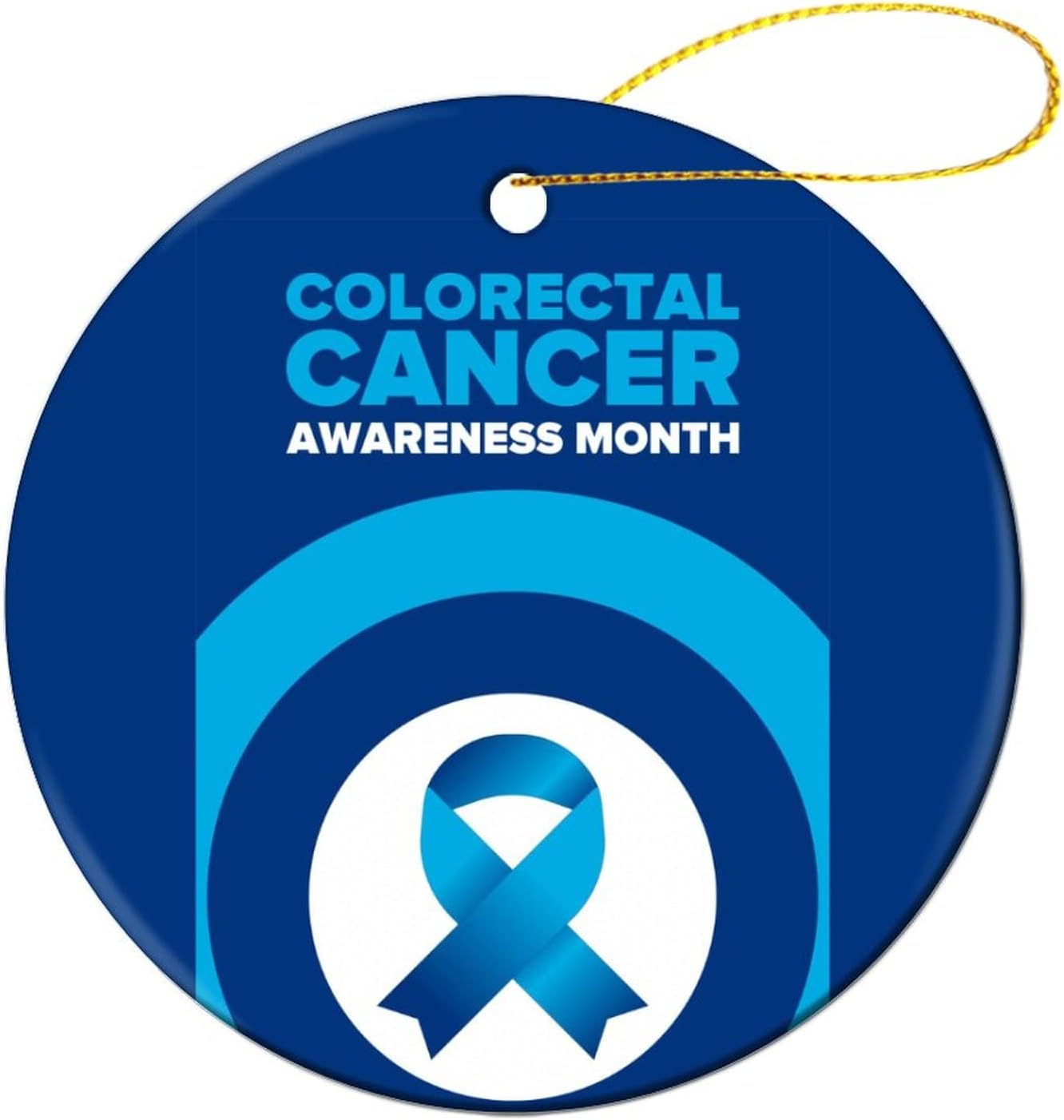 Amazon.com: Colorectal Cancer Awareness Month Blue Ribbon 2023 ...