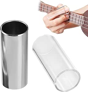 maxtachi 2Pcs Guitar Finger Slide, Stainless Steel Slide Guitar ...