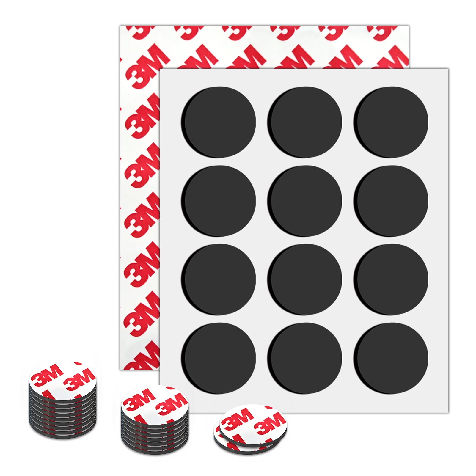 Amazon.com : Magnetic Dots,Round Magnets with Adhesive Backing,Small ...