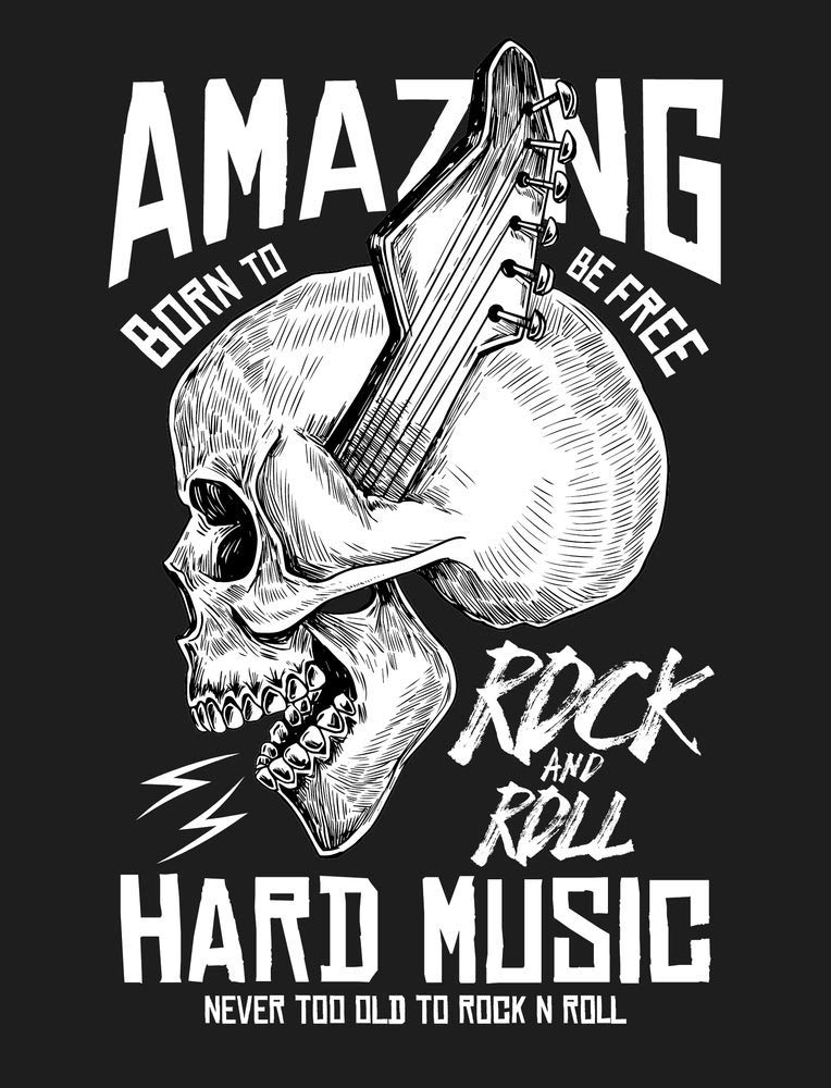 5 Ace Rock And Roll Motivational Poster Funky Poster Posters ...