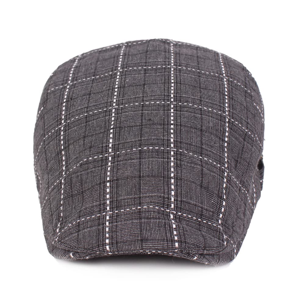 Snapklik.com : Plaid Newsboy Hats For Men Classic Adjustable Ivy Caps ...