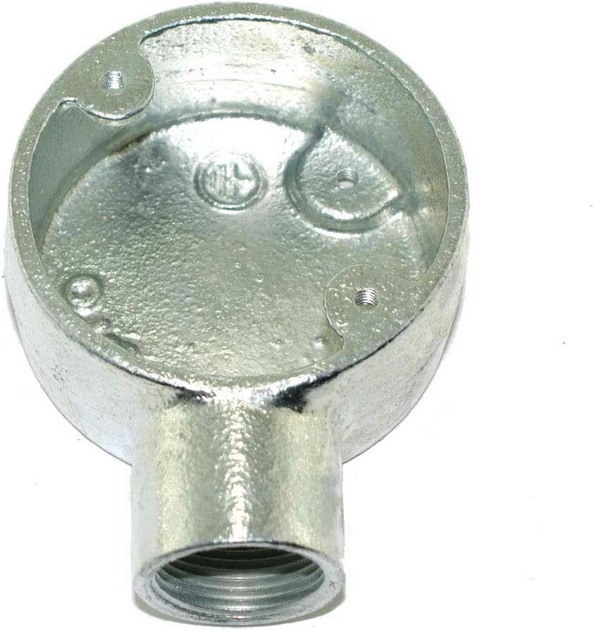 Terminal Metal Conduit Box (Stop End Box) 25mm Galvanised | METPRO ...