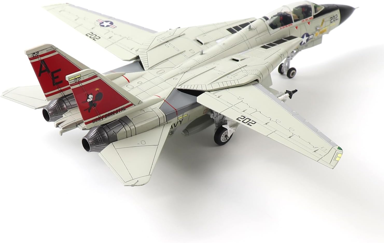 Amazon.com: NUOTIE F-14A Tomcat 1/72 Metal Airplane Model Kits with ...