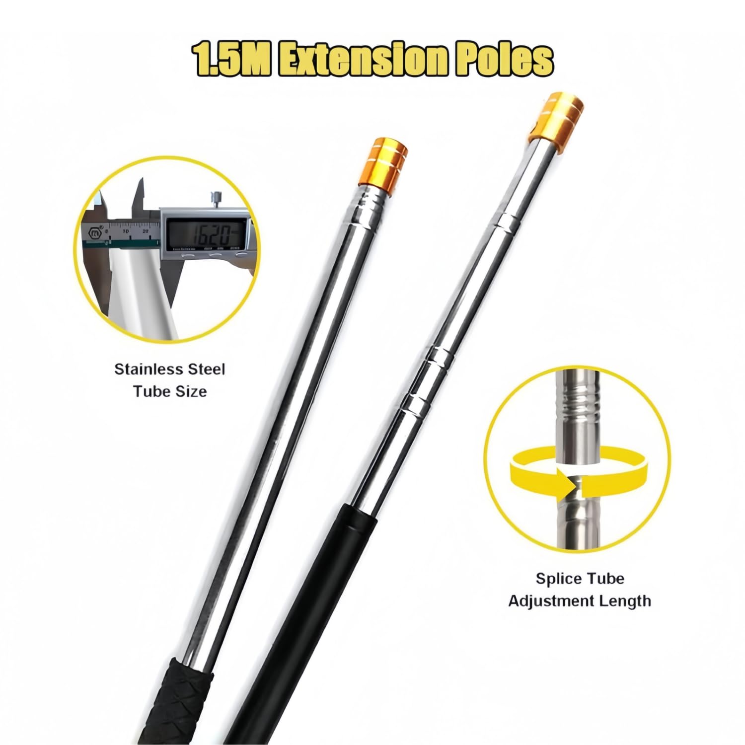 Attic Ladder Pull Down System Kit,Loft Ladder Pole with Hook,Extension ...