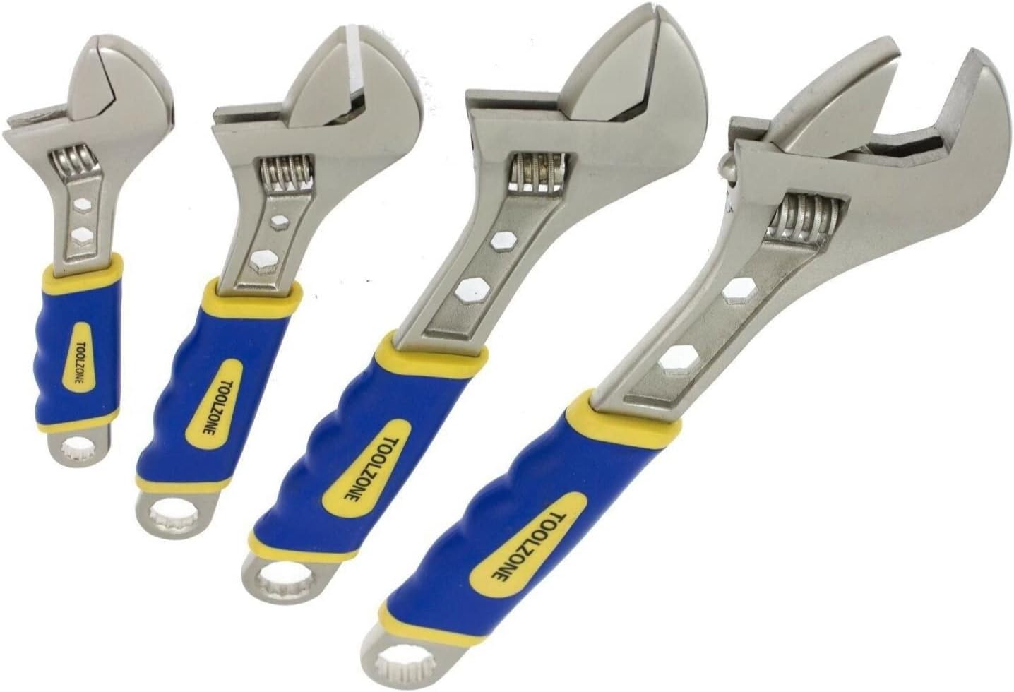 4pc Adjustable Spanner / Wrench Set Covers Range 0-36mm : Amazon.co.uk ...