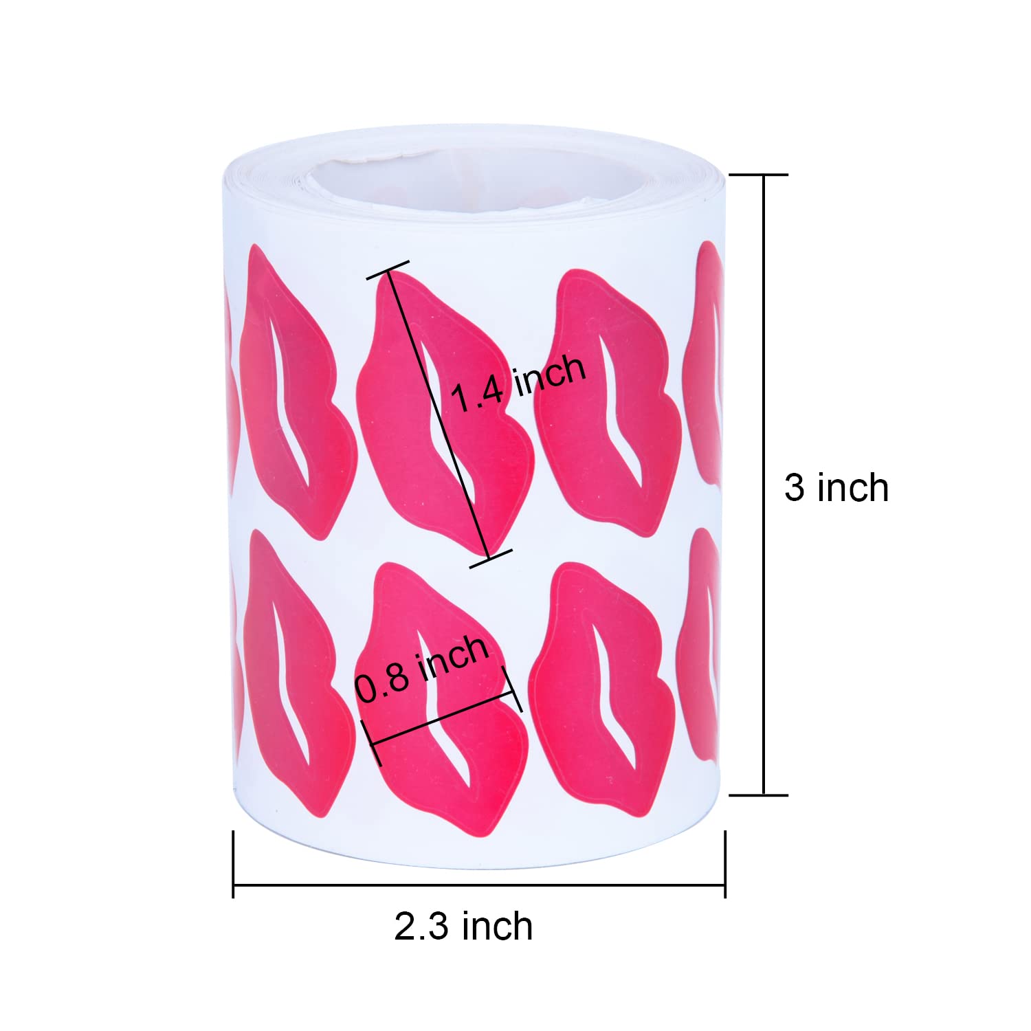 Snapklik.com : Lips Stickers, Perforated Self Adhesive Kisses Stickers ...
