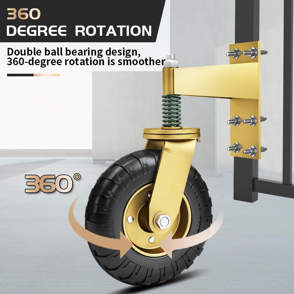 Snapklik.com : Gate Wheel 8inch Fence Gate Wheels For Metal Tube Gate ...