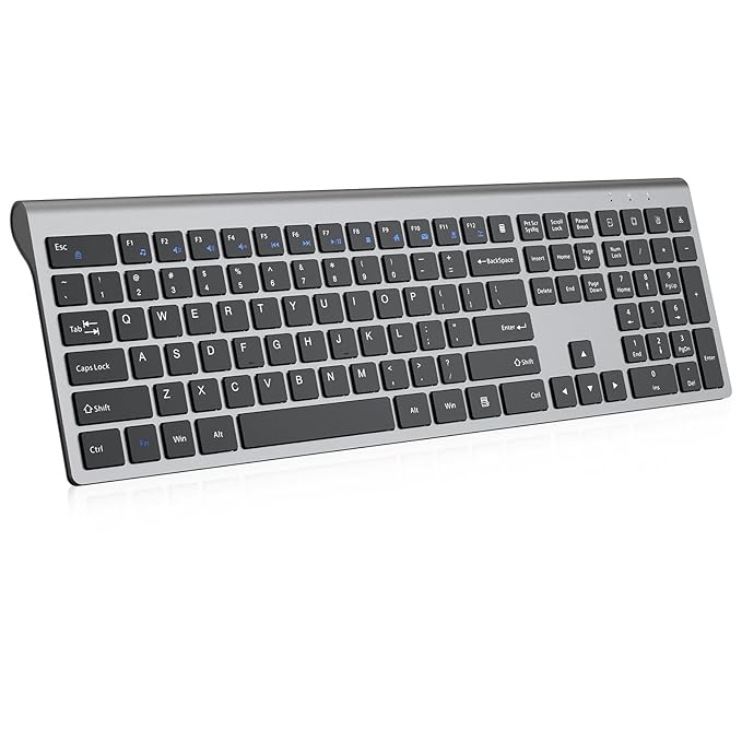 Amazon.in: Buy cimetech Rechargeable Wireless Keyboard, Full Size Ultra ...