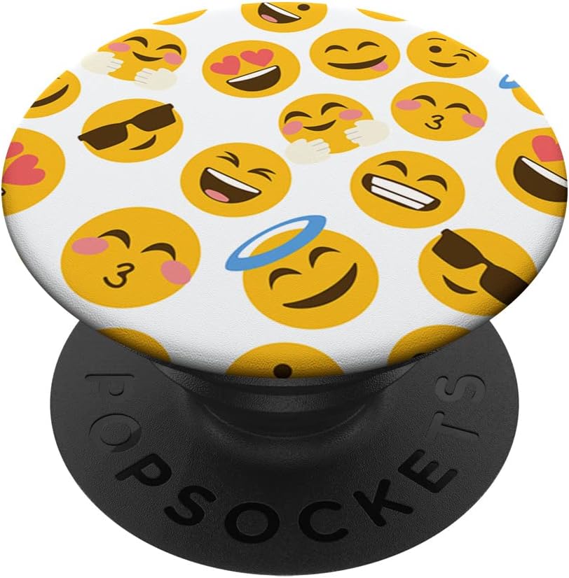 Amazon.com: Cute Yellow Emojis Smileys Pop Socket: PopSocket Emojis ...