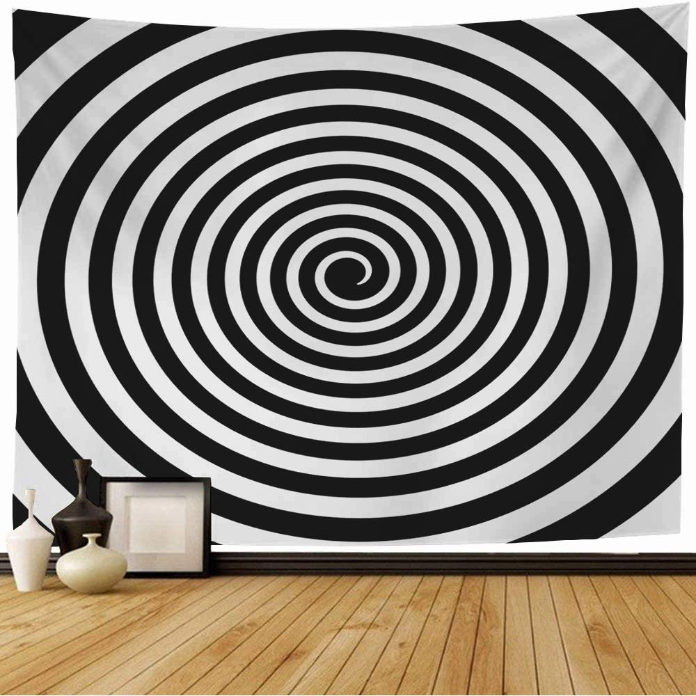 Black And White Swirl Hypnotic