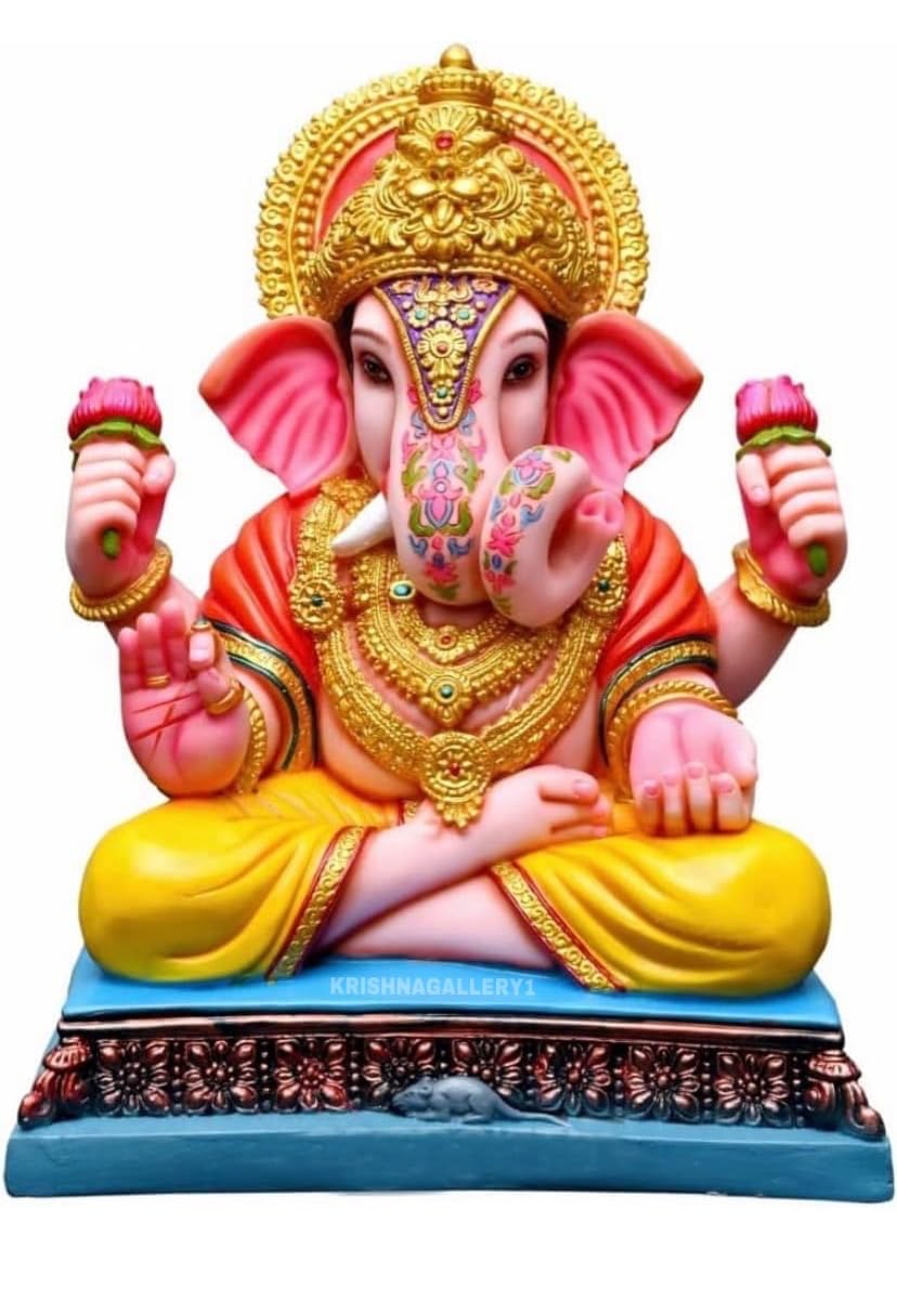 Buy KRISHNAGALLERY1 Marble Dust Dagdu Seth Ganesh ji Murti Ganesh ...