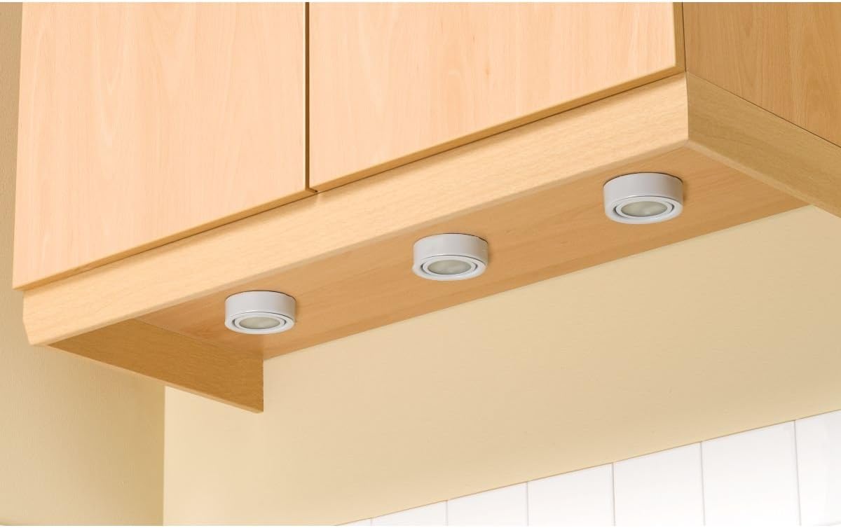 Amazon.com: Halolite Circular Cabinet Downlight White Pack of 3