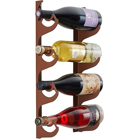 Amazon.com: Rustic State Sonoma Wall Mounted Wood Vertical Wine Rack ...