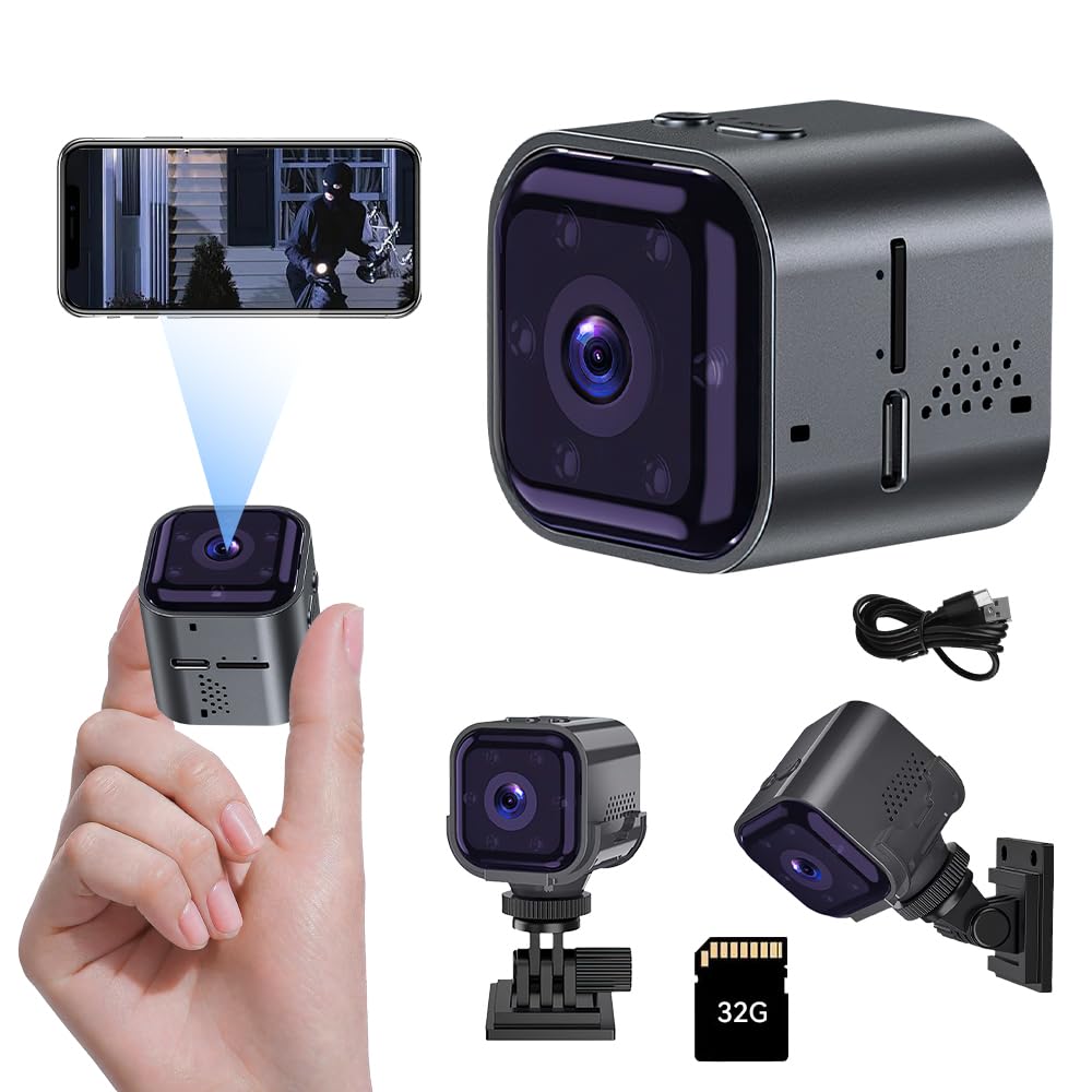 YANGUN Mini Spy Camera, 1080P HD Hidden Camera, Mini Spy Camera ...