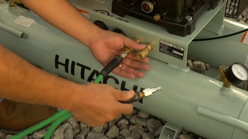 Watch Hitachi EC2610E Gas-Powered Wheeled Portable Air Compressor with ...