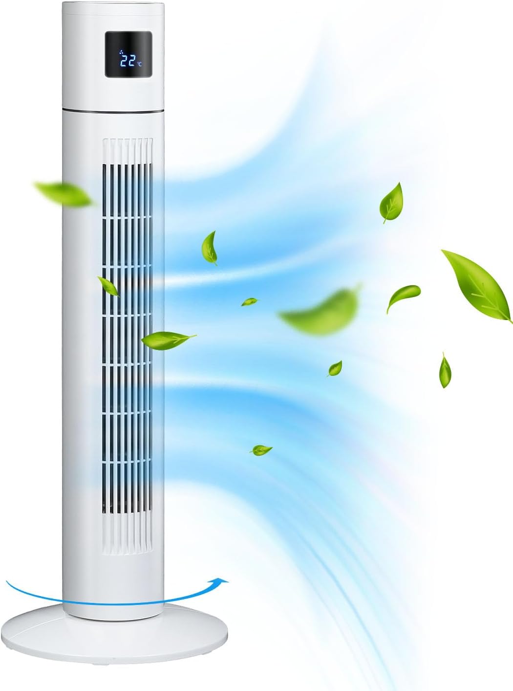 STORM HERO Tower Fans for Bedroom - Bladeless Tower Pedestal Fan with ...