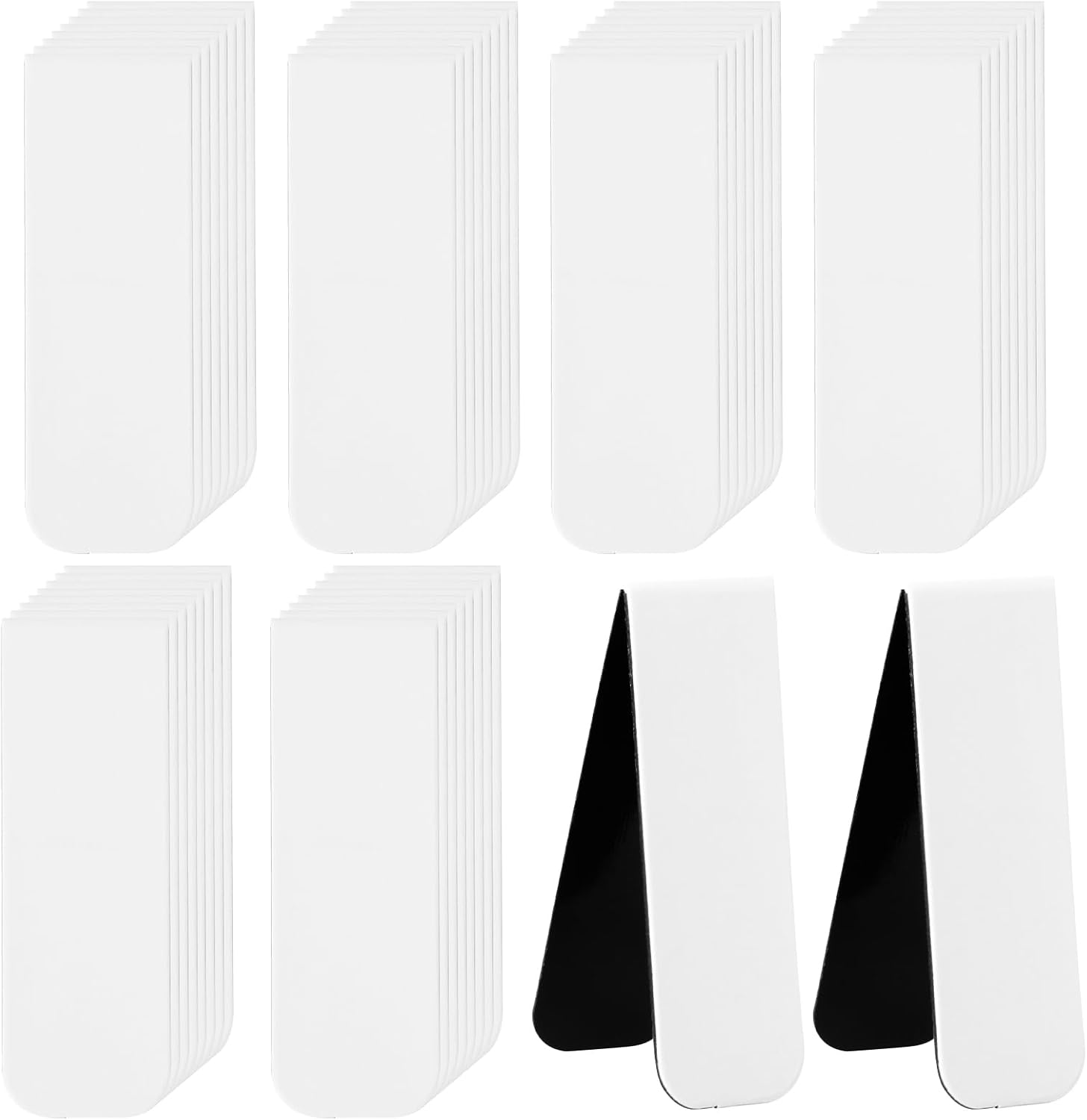 Amazon.com: 48 Pieces White Magnetic Bookmarks Book Marker Clip ...