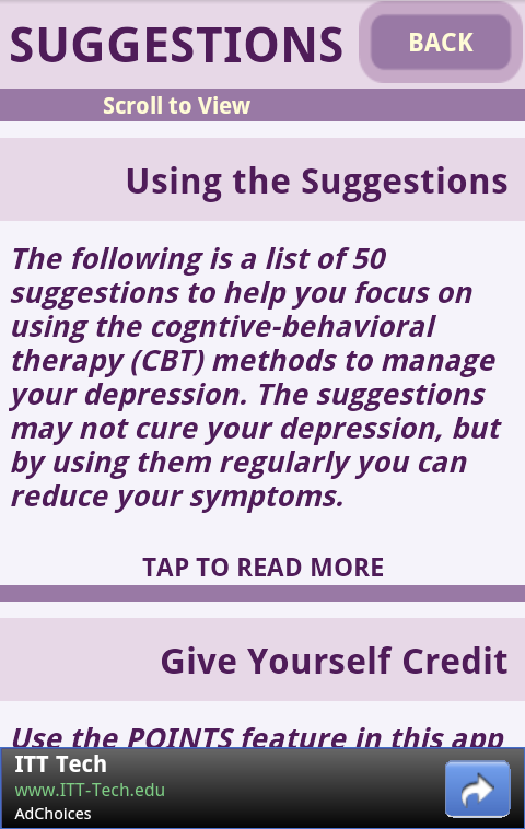 Depression CBT Self-Help Guide:Amazon.com:Appstore for Android