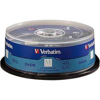 Amazon.com: 50 Pack Millenniata M-Disc DVD 4.7GB 4X HD White Inkjet ...