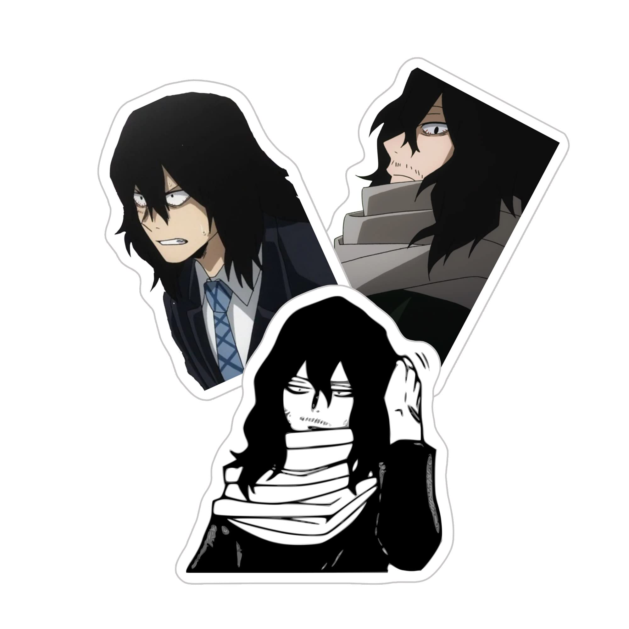 Buy Dammn Anime MHA Eraser Head a Aizawa Cool Boy Pack 3 Pcs MHA ...