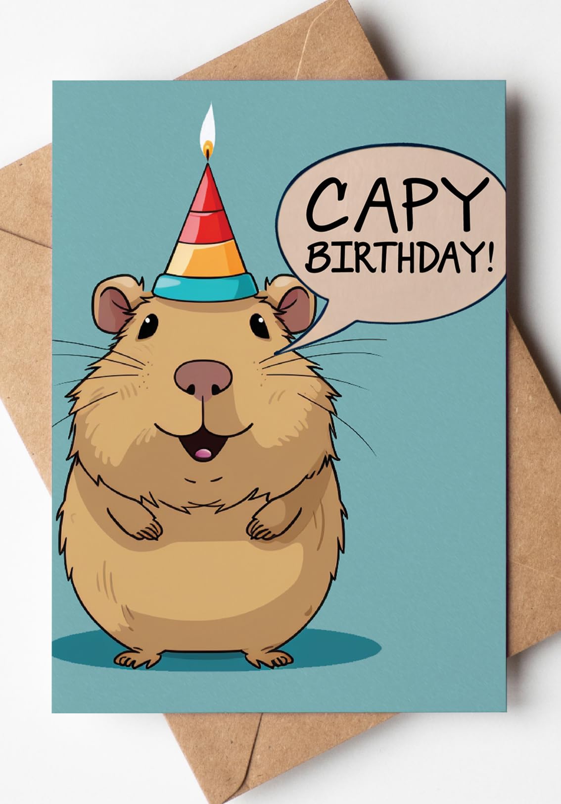 Katie Doodle Super Cute Capybara Birthday Cards For Kids Handmade ...