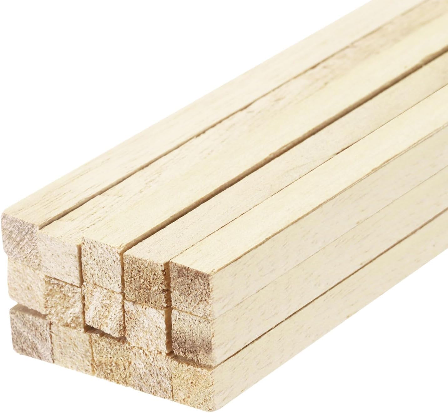 Amazon.com: MECCANIXITY Square Wooden Sticks, 10"x5/32"x5/32" Dowel Rod ...