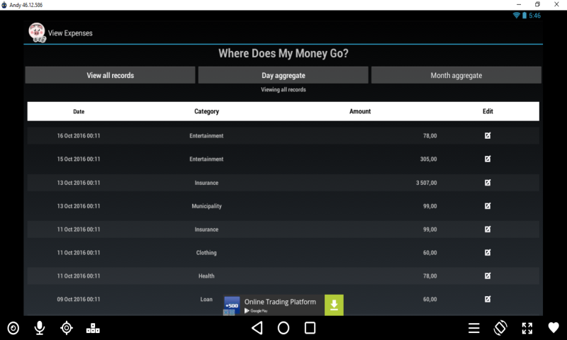 Where does my money go - App on Amazon Appstore