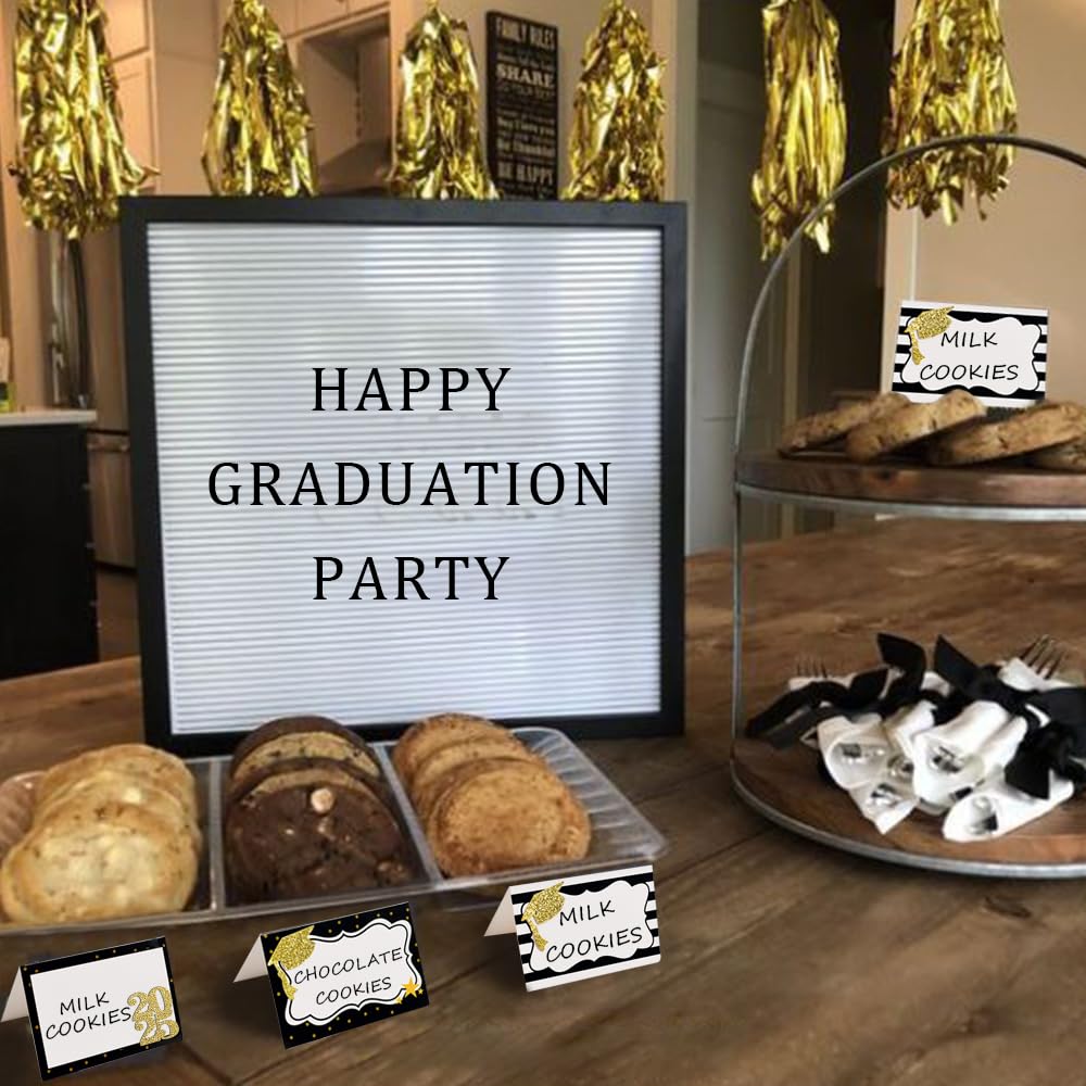 Snapklik.com : 24pcs Graduate Place Cards - Graduation Food Labels For ...