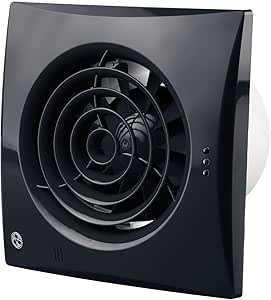 Blauberg UK CALM BLACK 100 Blauberg Low Noise Energy Efficient Bathroom ...