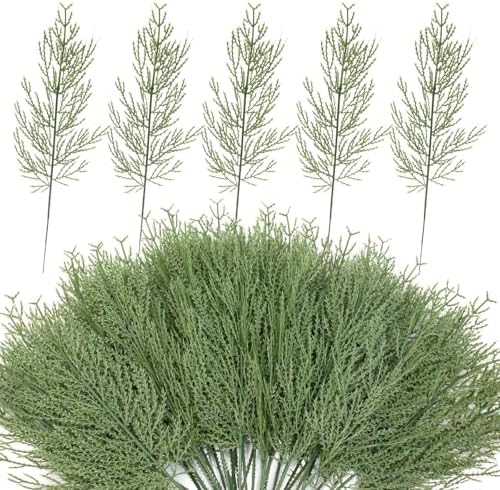 Amazon.com: LUZOGA 80 Pcs 14 inch Artificial Cedar Picks Faux Cedar ...