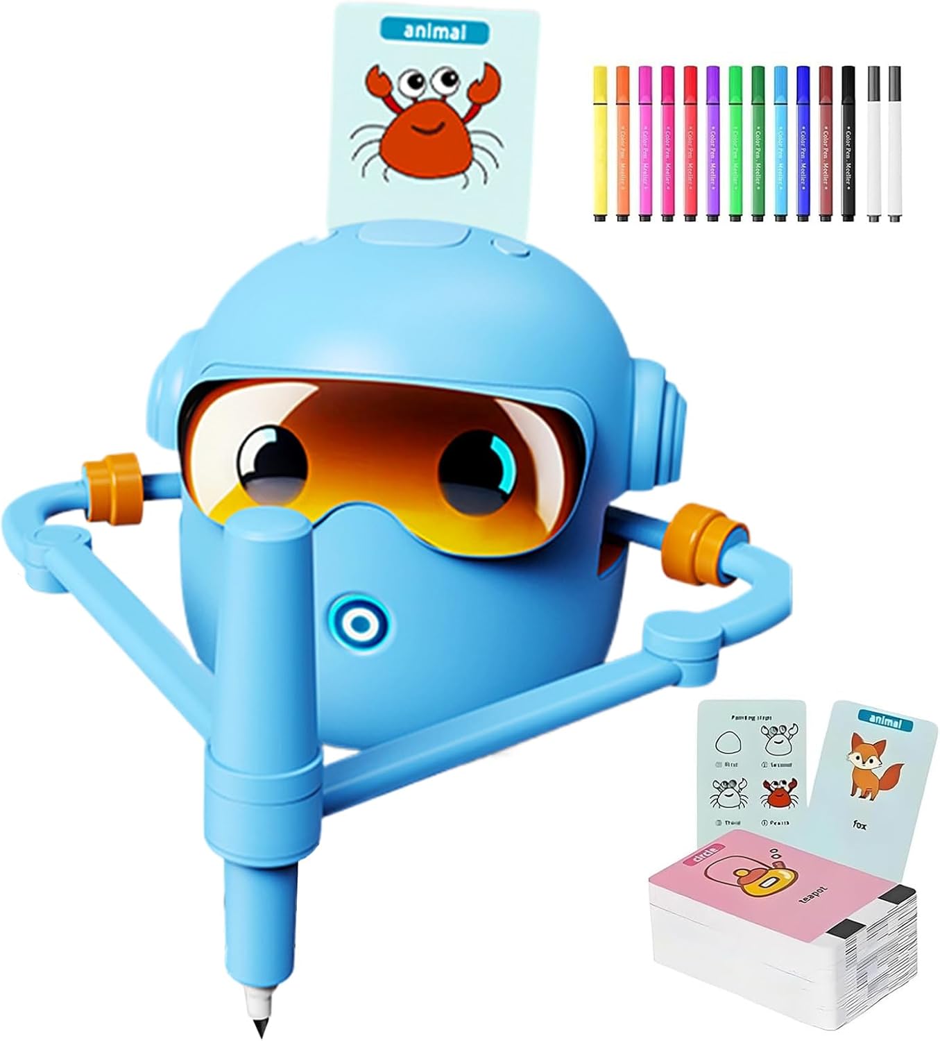 Amazon.com: Drawing Robot for Kids, Smart Doodle Bot with 12 Colored ...