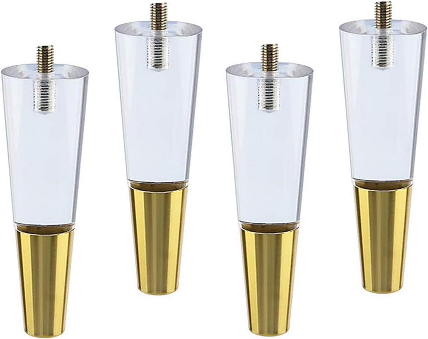 Amazon.com: Qunine 4 Pcs Transparent Sofa Legs, with M10 Bolt Legs ...