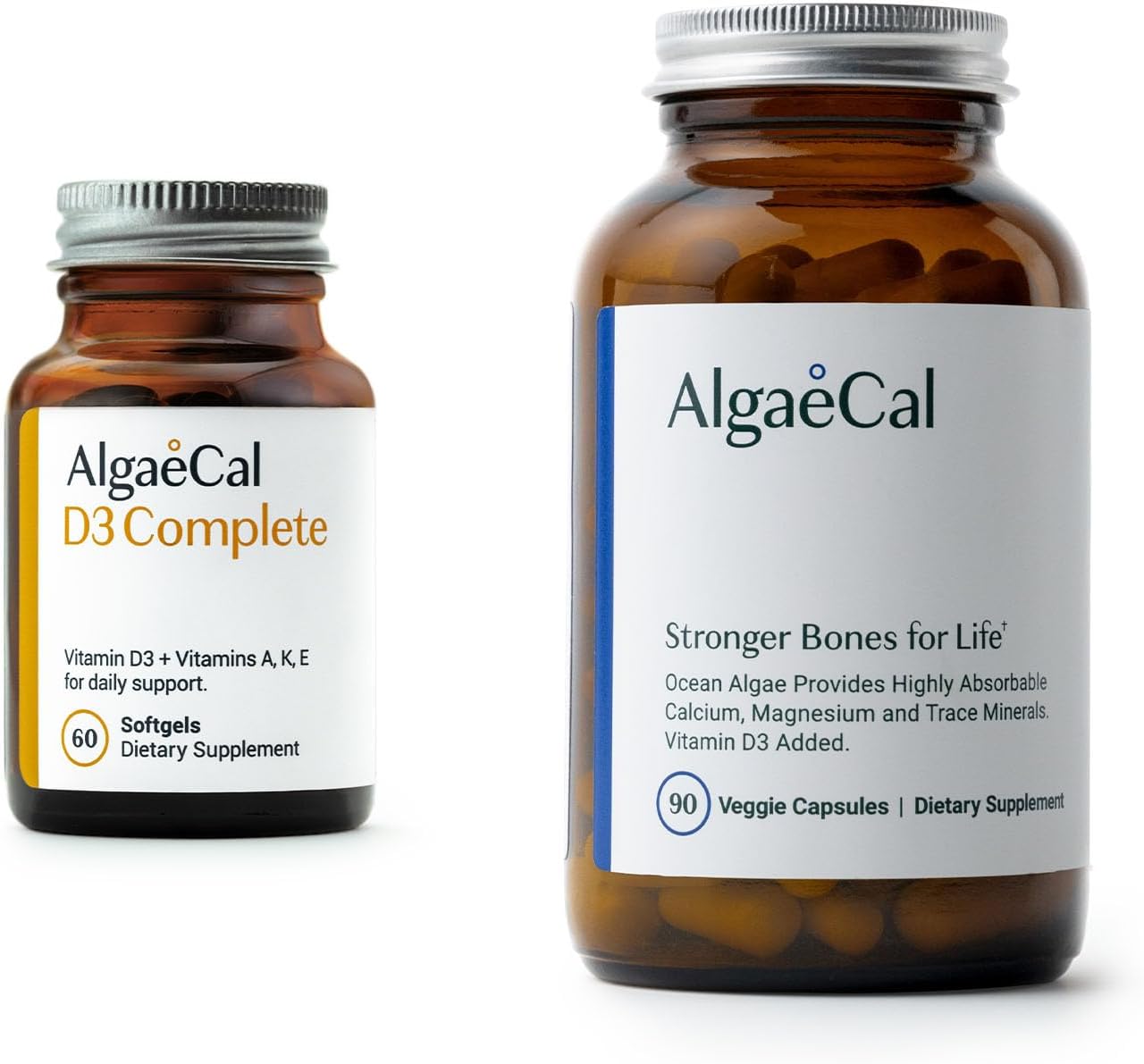 Amazon.com: ALGAECAL Bundle - Vitamin D3 Complete (1000 IU) + K2 ...
