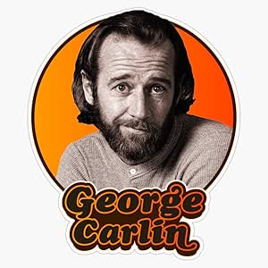 Amazon.com: Retro George Carlin Tribute Sticker Bumper Sticker Vinyl ...