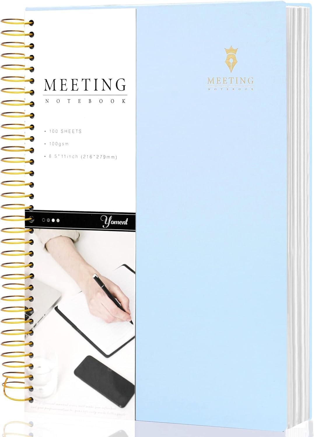 CAGIE Meeting Notebook for Work with Action Items A4 Hardcover Spiral ...