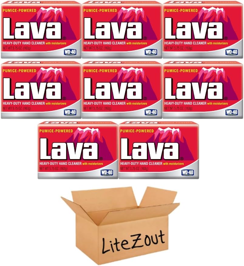 Amazon.com : LiteZout Lava Heavy-Duty Hand Cleaner with Moisturizers, 5 ...